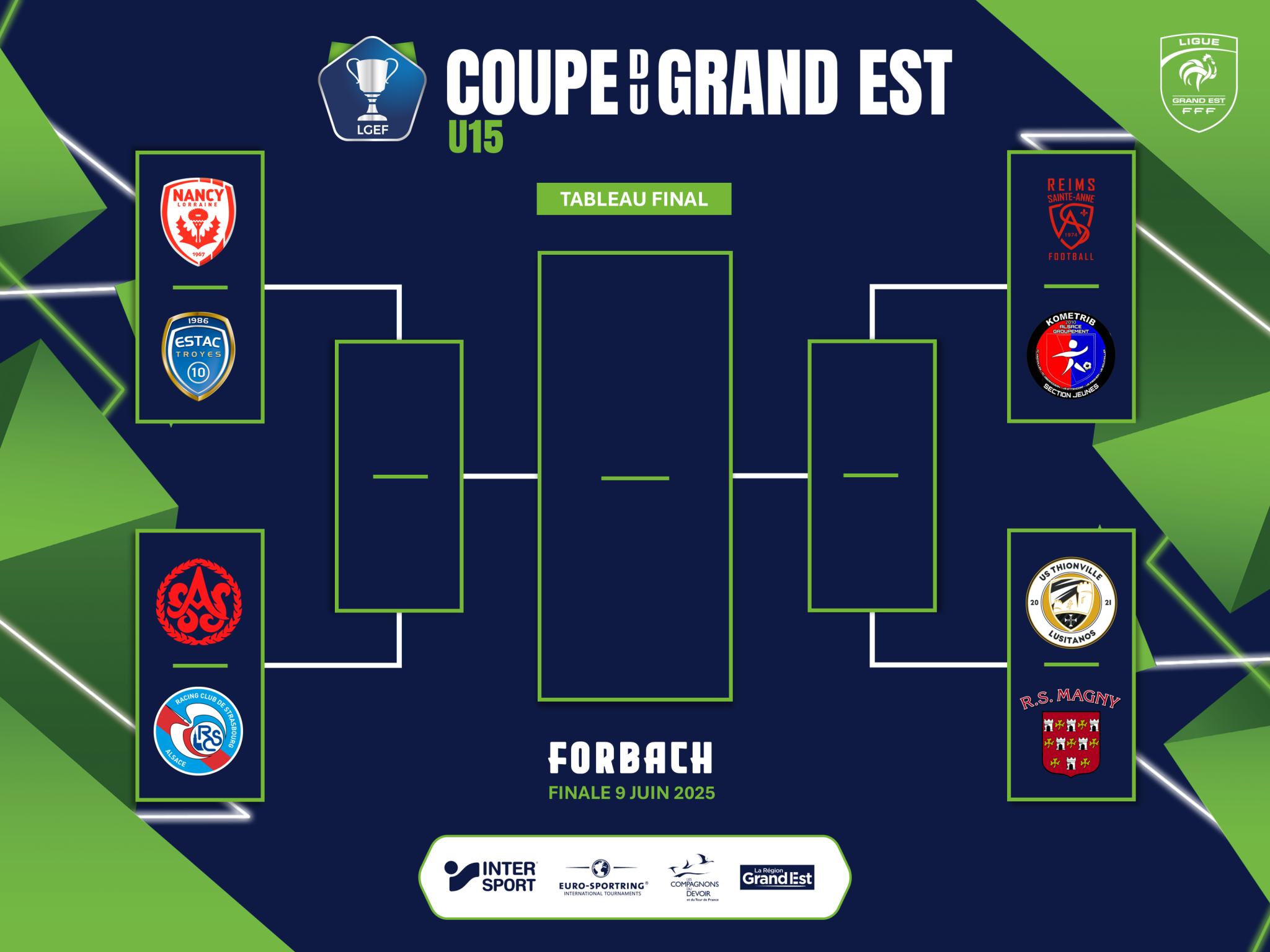 Coupes du Grand Est U15 et U17, le tableau final ! – LIGUE DU GRAND EST ...
