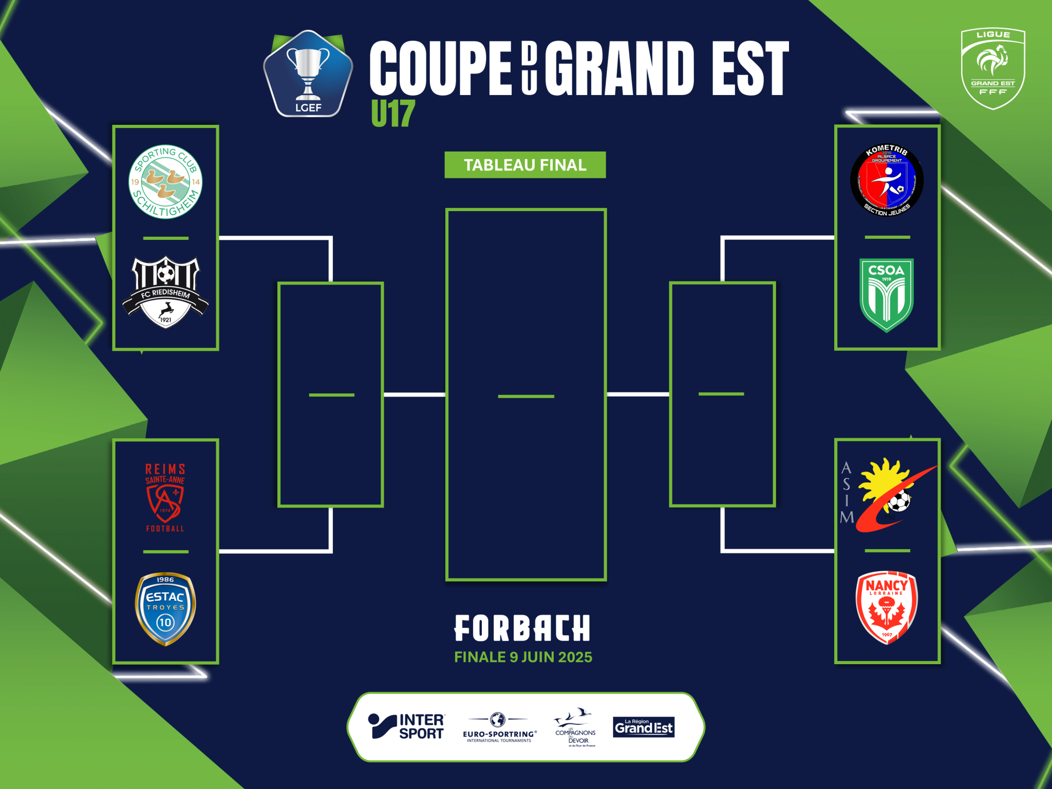 Coupes du Grand Est U15 et U17, le tableau final ! – LIGUE DU GRAND EST ...